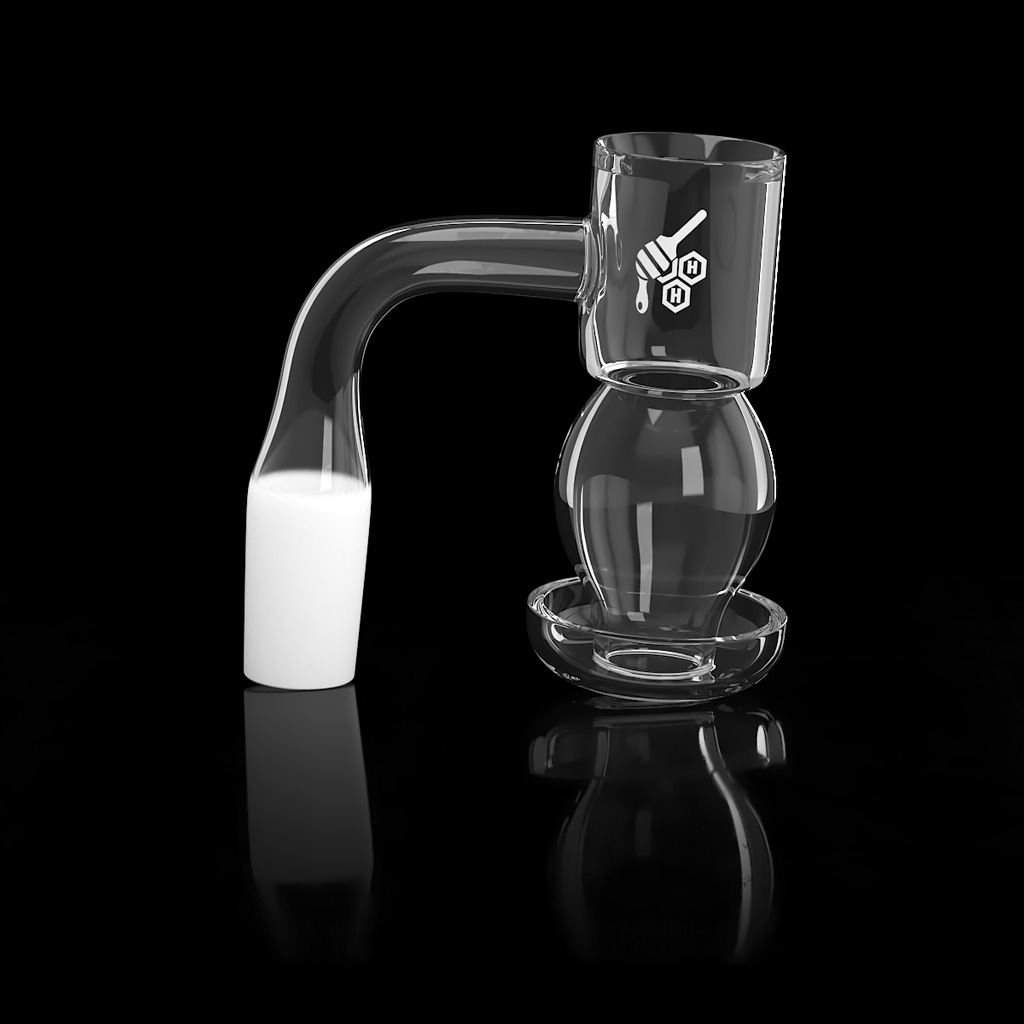 Honeybee Herb Glass Bangers - Yellow Line - Cannabis Phrog